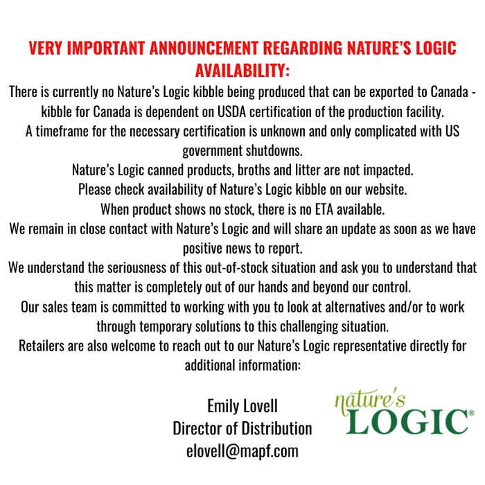 Nature's Logic - Dog - Rabbit